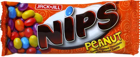 Nips Candy Coated Chocolate With Peanut 43g
