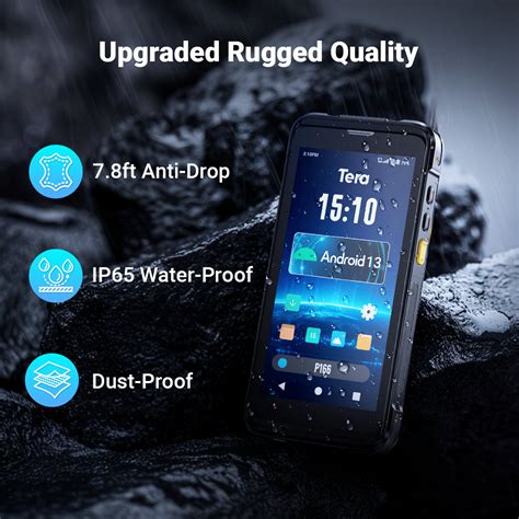 Android 13 Barcode Scanner P166 Octa Core 5 5 Display 4300mah Battery Tera Digital