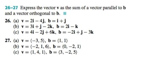 Solved Express The Vector V As The Sum Of A Vector Chegg Com