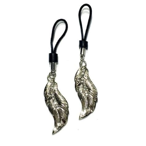 Drizzle Whisp Leather Nipple Clamps With Feathers Ultimate Pleasure