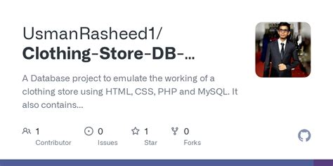 Github Usmanrasheed Clothing Store Db Project A Database Project To Emulate The Working Of A