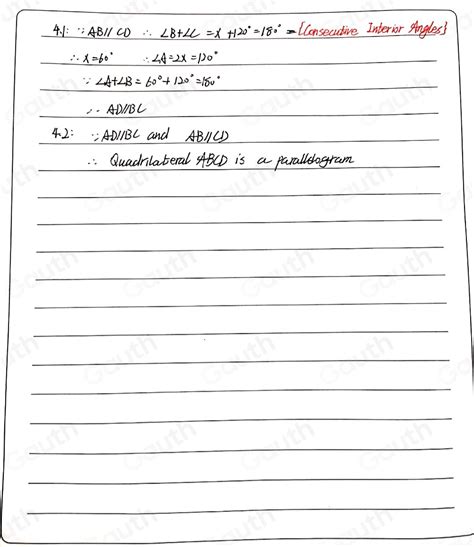 Solved Question 4 In The Diagram Below Quadrilateral Abcd Ab Cd Hat A 2x Widehat B X And Hat