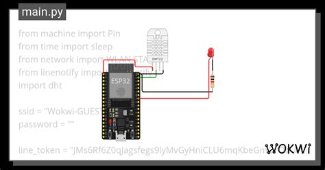 แจ้งเตือน ใบงานที่9 wokwi esp32 stm32 arduino simulator