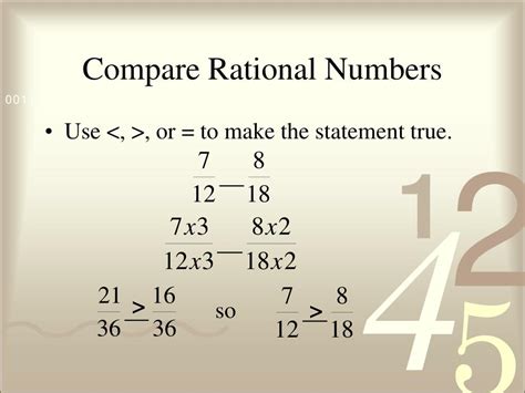 PPT Compare And Order Rational Numbers PowerPoint Presentation Free Download ID