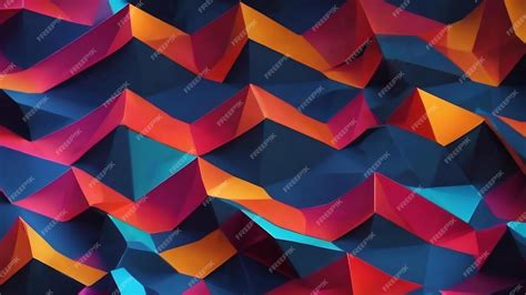 Premium Ai Image Abstract Polygon Wave Background Concept Of Interconnected Dots And Lines