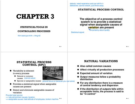Chapter 3 Statistical Tools In Controlling Processes S6 1 Chapter 3chapter 3 Statistical
