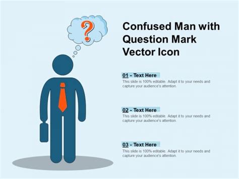 Confused Man With Question Mark Vector Icon Ppt PowerPoint Presentation Summary Template