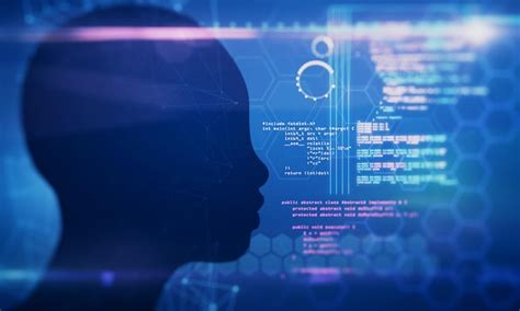 Premium Photo Abstract Programming Backdrop With Head Outline Ai And