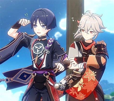 Scaramouche X Kazuha X Scara X Kazuha X Wanderer 🇺🇦 In 2023 Anime Best Friends Character