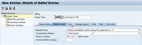Creating A New Billing Output Type And Assigning It To The Output Determination Procedure In Sap