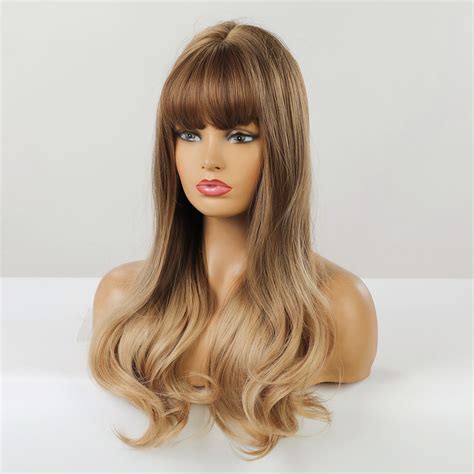 Brown Long Wig With Bangs For Sex Doll BSDoll