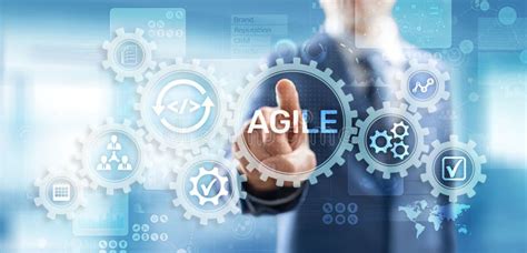 Agile Development Methodology Concept On Virtual Screen Technology Concept Stock Image Image