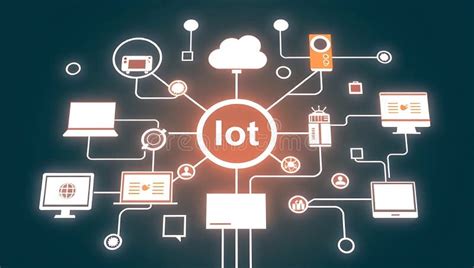 Internet Of Things Network Devices Cloud Connection Stock Illustration Illustration Of