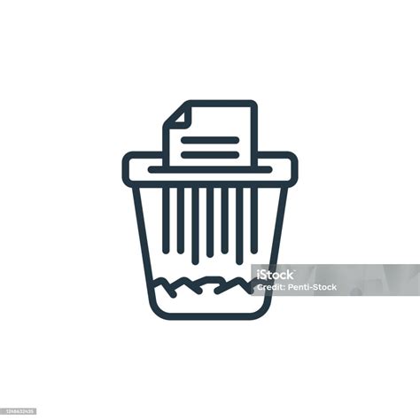 종이 분쇄기 벡터 아이콘입니다 종이 분쇄기 편집 가능한 스트로크 웹 및 모바일 앱 로고 인쇄 매체에 사용할 수 있는 종이 분쇄기