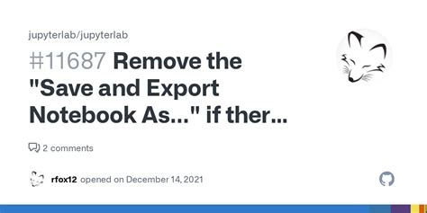 Remove The Save And Export Notebook As If There Are No Available Formats To Export Issue