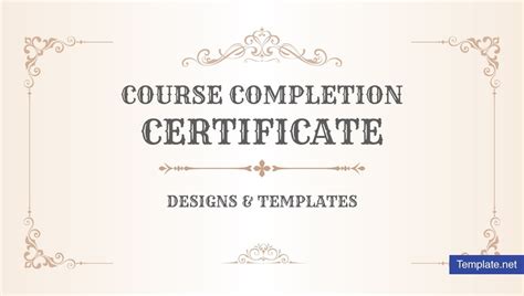 Course Completion Certificate Designs Templates Psd In Free Training