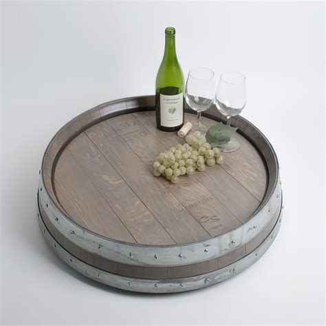 Banded Gray Lazy Susan Alpine Wine Design