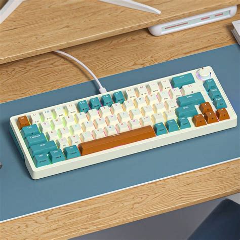 Keyboard Keys Hot Swap Computer Wireless Gaming USB Wired RBG Light Led Mechanical