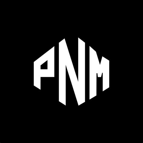 Pnm Letter Logo Design With Polygon Shape Pnm Polygon And Cube Shape