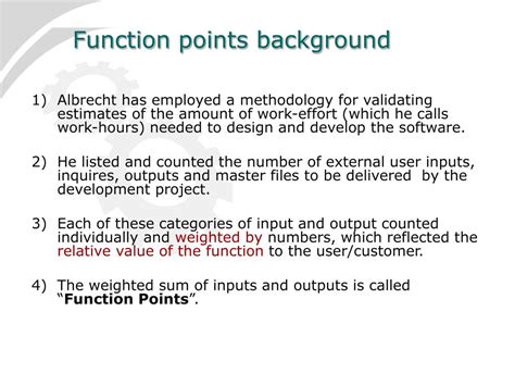 ppt software function source lines of code and development effort prediction powerpoint