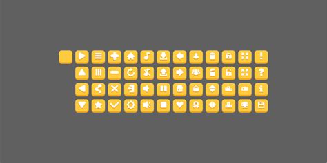 Game UI Button Flat Design By Fajrulaslim