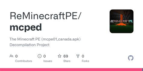 GitHub ReMinecraftPE Mcped The Minecraft PE Mcpe Canada Apk Decompilation Project
