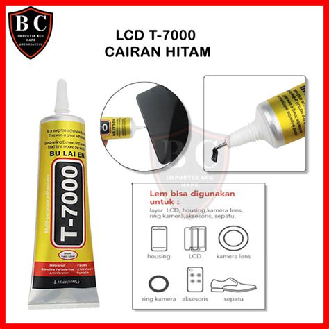 Lem Touchscreen T7000 15ml Lem Casing Hp Lem Lcd T 7000 Cairan Hitam