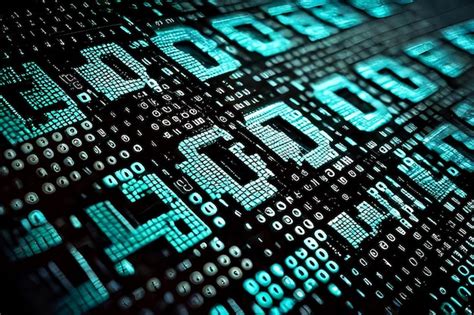 Premium Ai Image Binary Code Digital Cryptocurrency Background