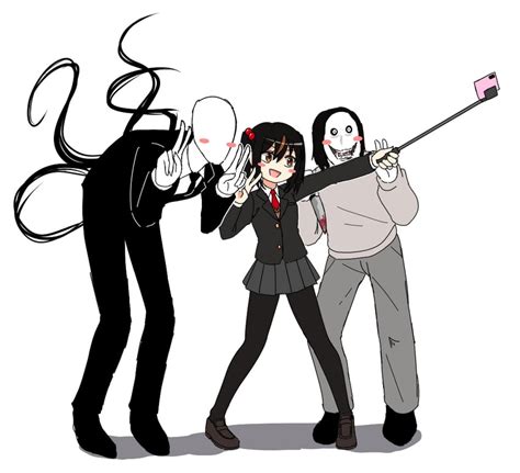 Slender Man And Jeff The Killer Original And 1 More Drawn By Nanju