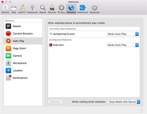 Disable Video Autoplay On Safari Browser Techdotmatrix