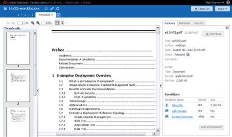 getting started with the webcenter content user interface
