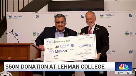 Mackenzie Scott Donates 50 Million To Cunys Lehman College Nbc New York