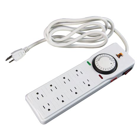 Surge Protector With Timer High Yield 8 Outlet Timed Surge Protector Htg Supply
