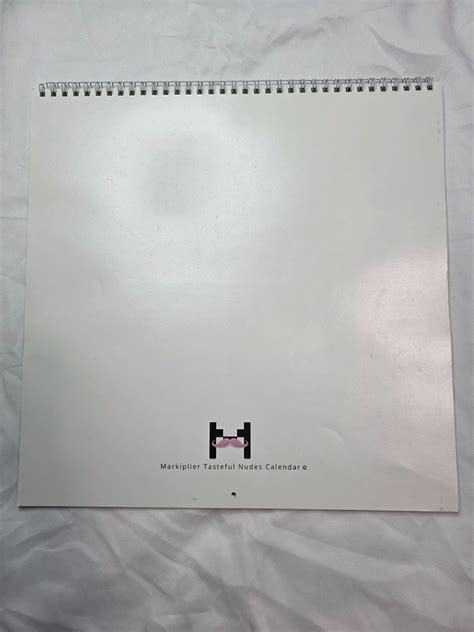 Markipliers Tasteful Nudes Charity Calendar Hand Signed Rare 2018