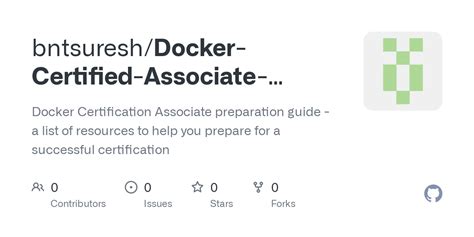 Github Bntsureshdocker Certified Associate Prep Guide Docker