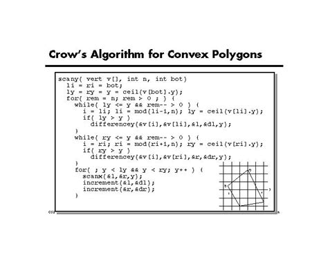 Lecture 8 Scan Conversion Polygons