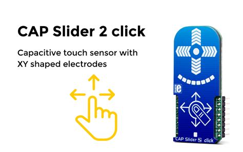 Capacitive Touch Sensor With XY Cross Shaped Electrodes