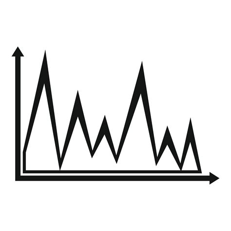 Finance Graph Icon Vector Simple 14427496 Vector Art At Vecteezy
