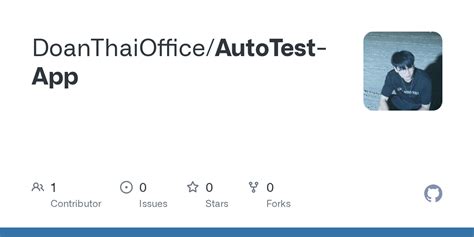 Github Doanthaiofficeautotest App