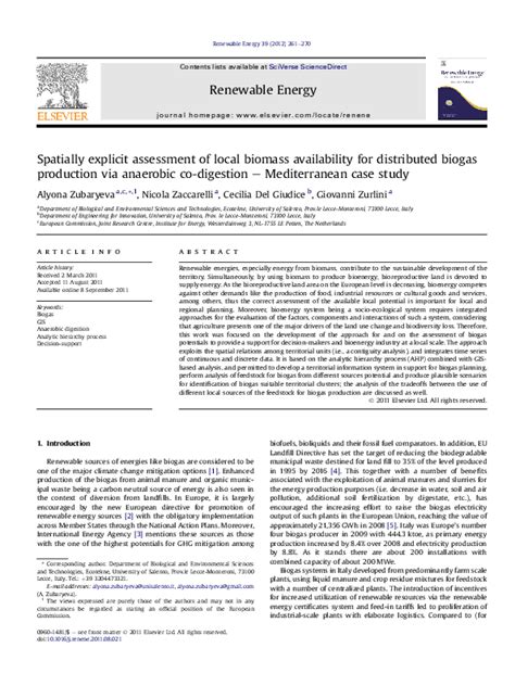 Pdf Spatially Explicit Assessment Of Local Biomass Availability For