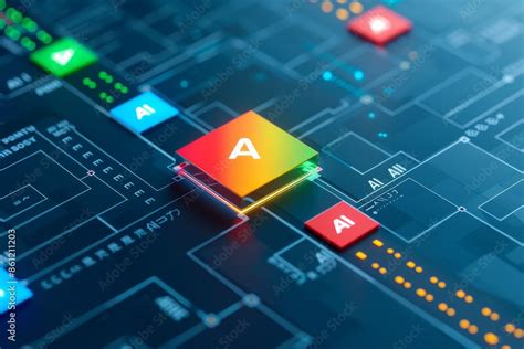 Ai Chip On A Circuit Board Highlighting The Integration And Advancements Of Artificial