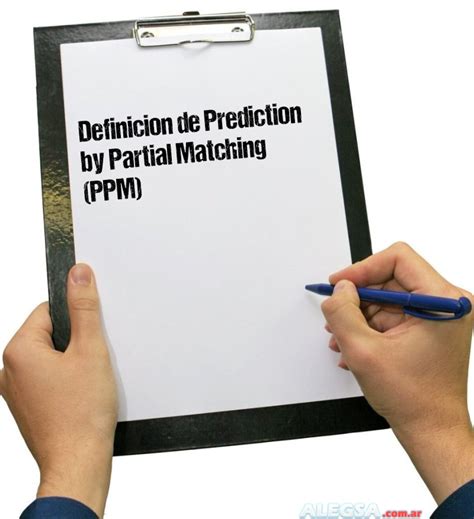 Definición De Prediction By Partial Matching Ppm