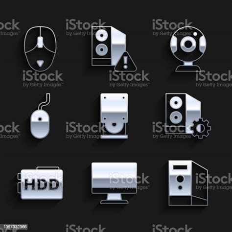 Set Optical Disc Drive Computer Monitor Screen Case Of Computer Hard Disk Hdd Mouse Web Camera