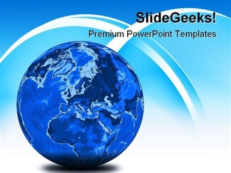 stripe blue world globe powerpoint templates and powerpoint backgrounds 0211
