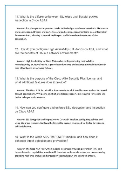 Cisco ASA Firewall Interview Questions And Answers Connect Techs