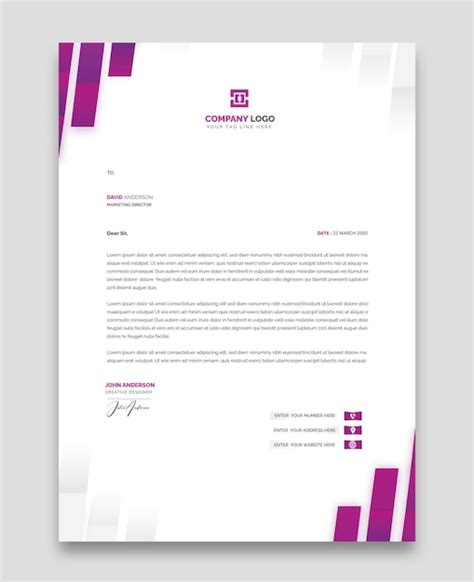 현대 비즈니스 및 기업 편지지 템플릿 무료 벡터