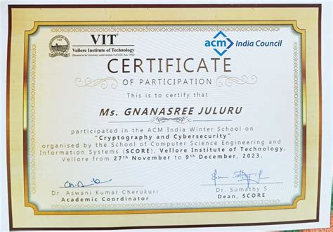 Gnanasree Juluru On Linkedin School Of Information Technology