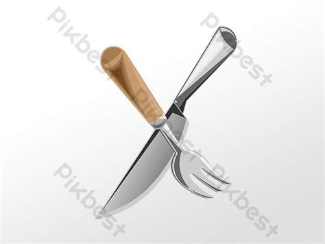 손으로 그린 주방 용품 서양 음식 나이프와 포크 그림 일러스트 Png Psd 무료 다운로드 Pikbest