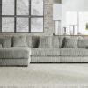Lindyn Fog 3pc Raf Chaise Sectional Cincinnati Overstock Warehouse