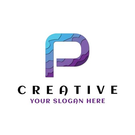 Premium Vector Abstract Initial Letter P Logo Flat Vector Logo Design